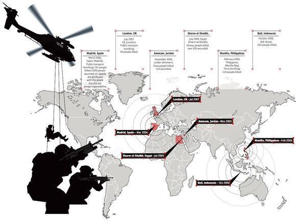 Infographic: Major terrorist attacks in the last ten years | Graphics ...