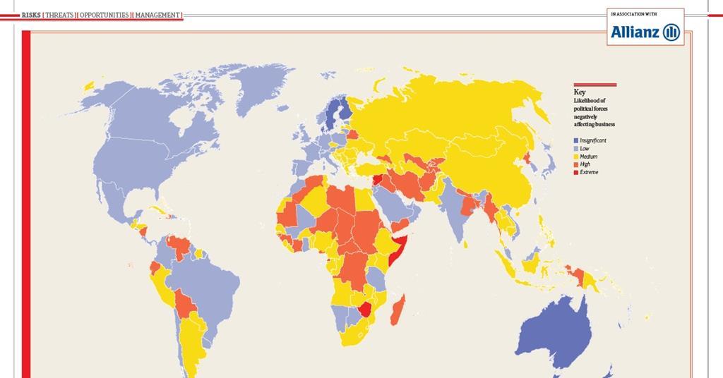 Risk Atlas: Political Risks | Risk Map | StrategicRISK Global