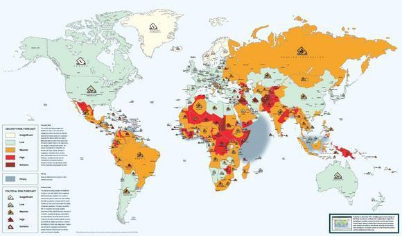 Infographic: Political risk map | Graphics | StrategicRISK Global
